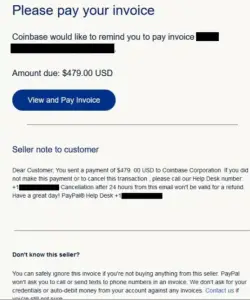 Parisi Studios Paypal Invoice Scam Text -Fake Paypal Invoices - Ibisik
